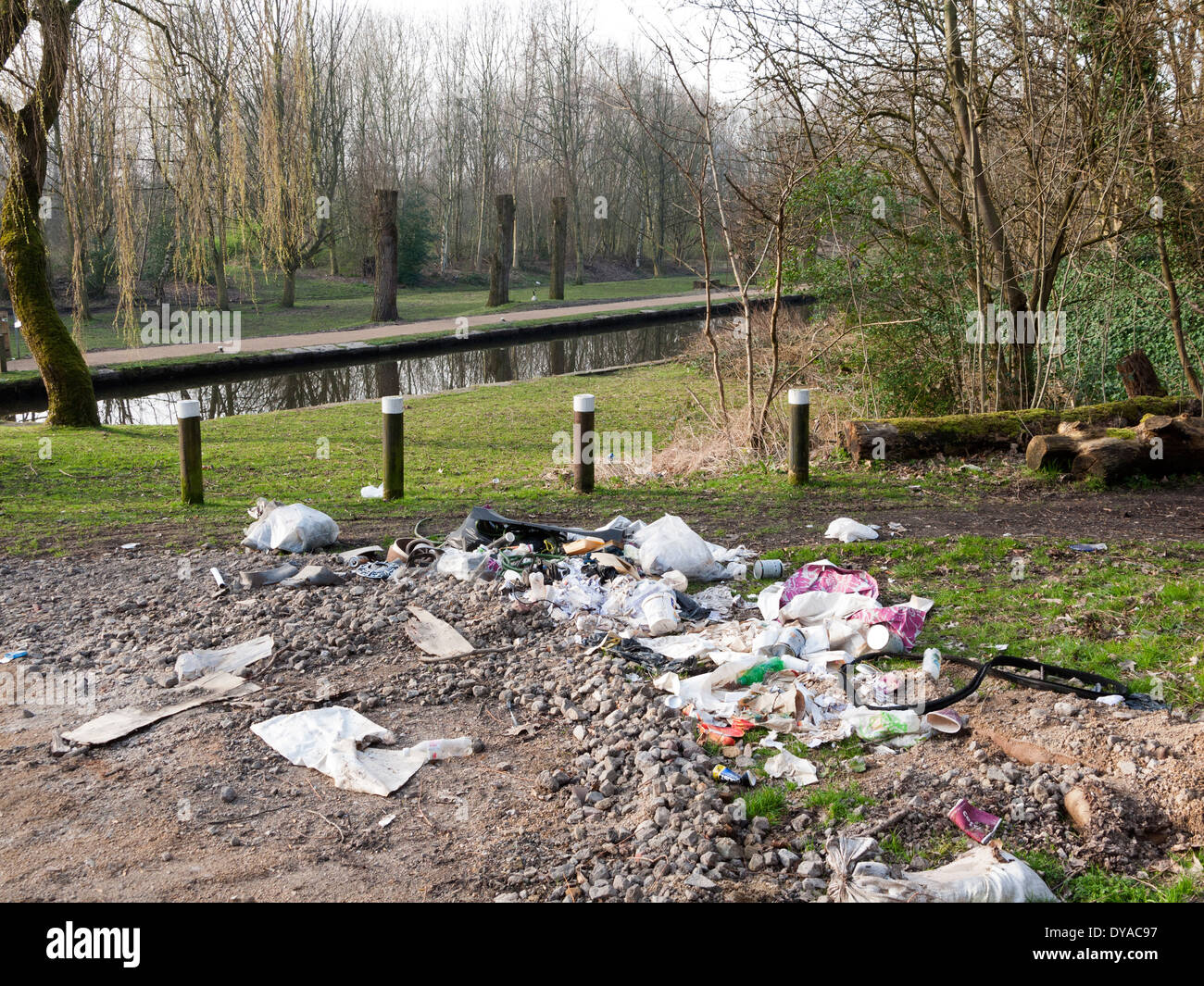 Manchester canal rubbish hi-res stock photography and images - Alamy