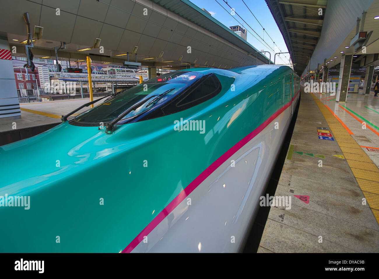 Japan, Asia, Tokyo, Hayabusa, bullet, Bullet train, high speed, city ...
