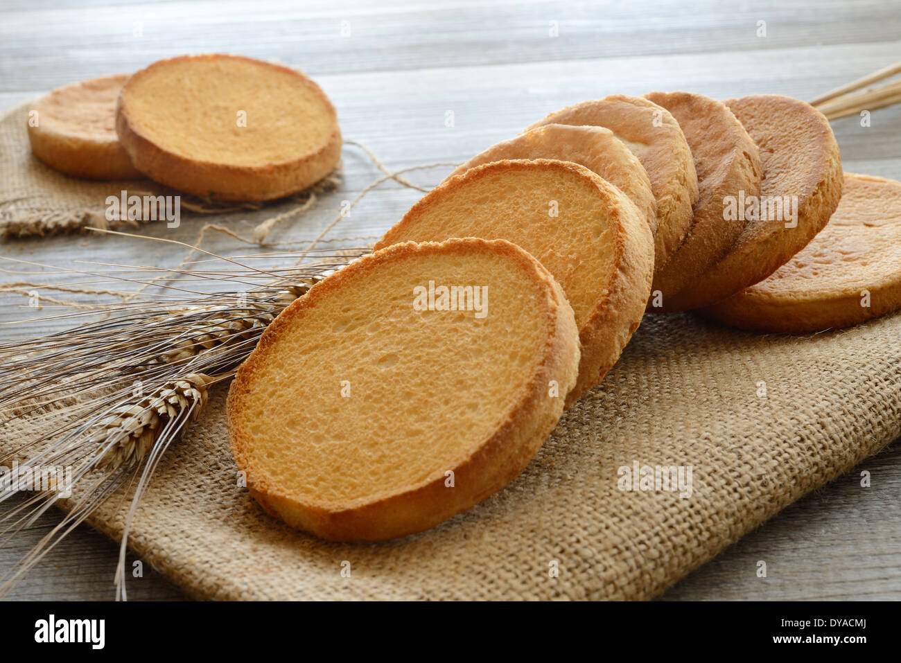 Breakfast with dutch golden crunchy rusks Stock Photo - Alamy