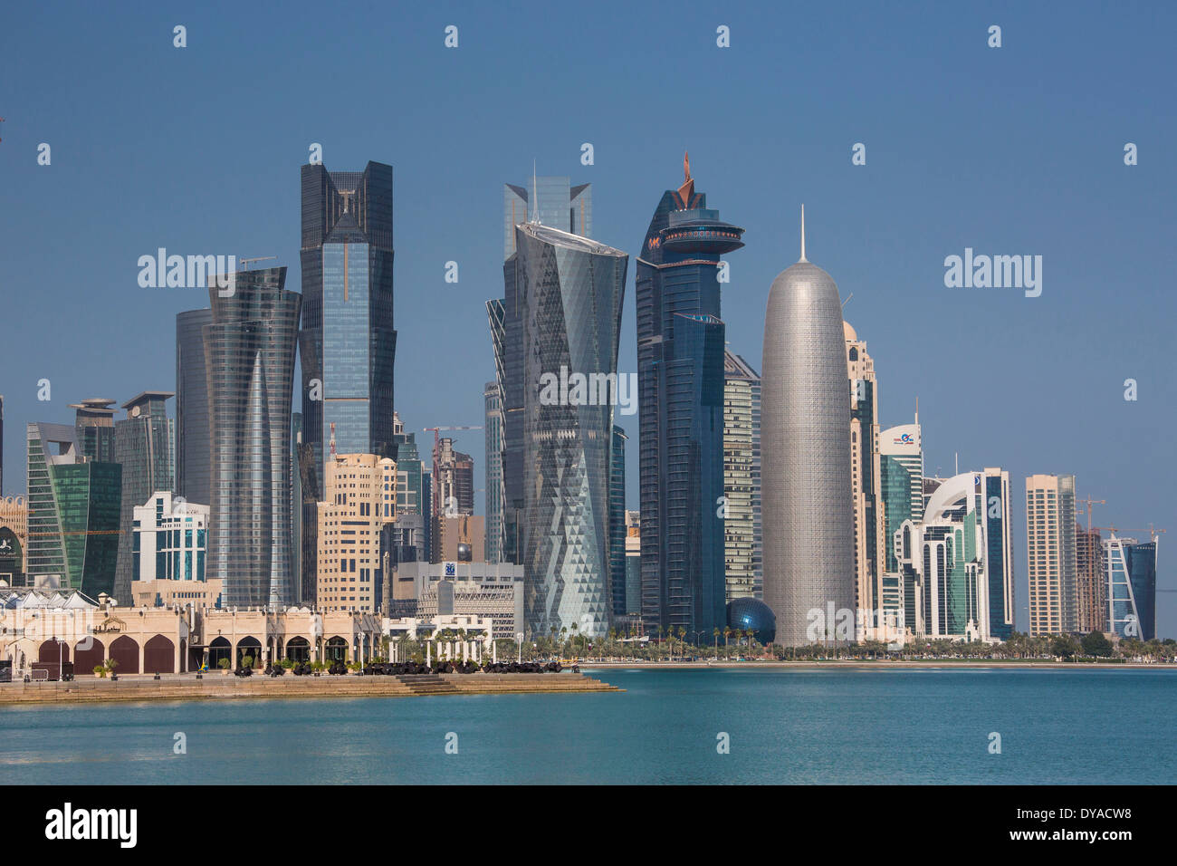 Al Bidda Burj Doha Qatar Middle East World Trade Center architecture ...