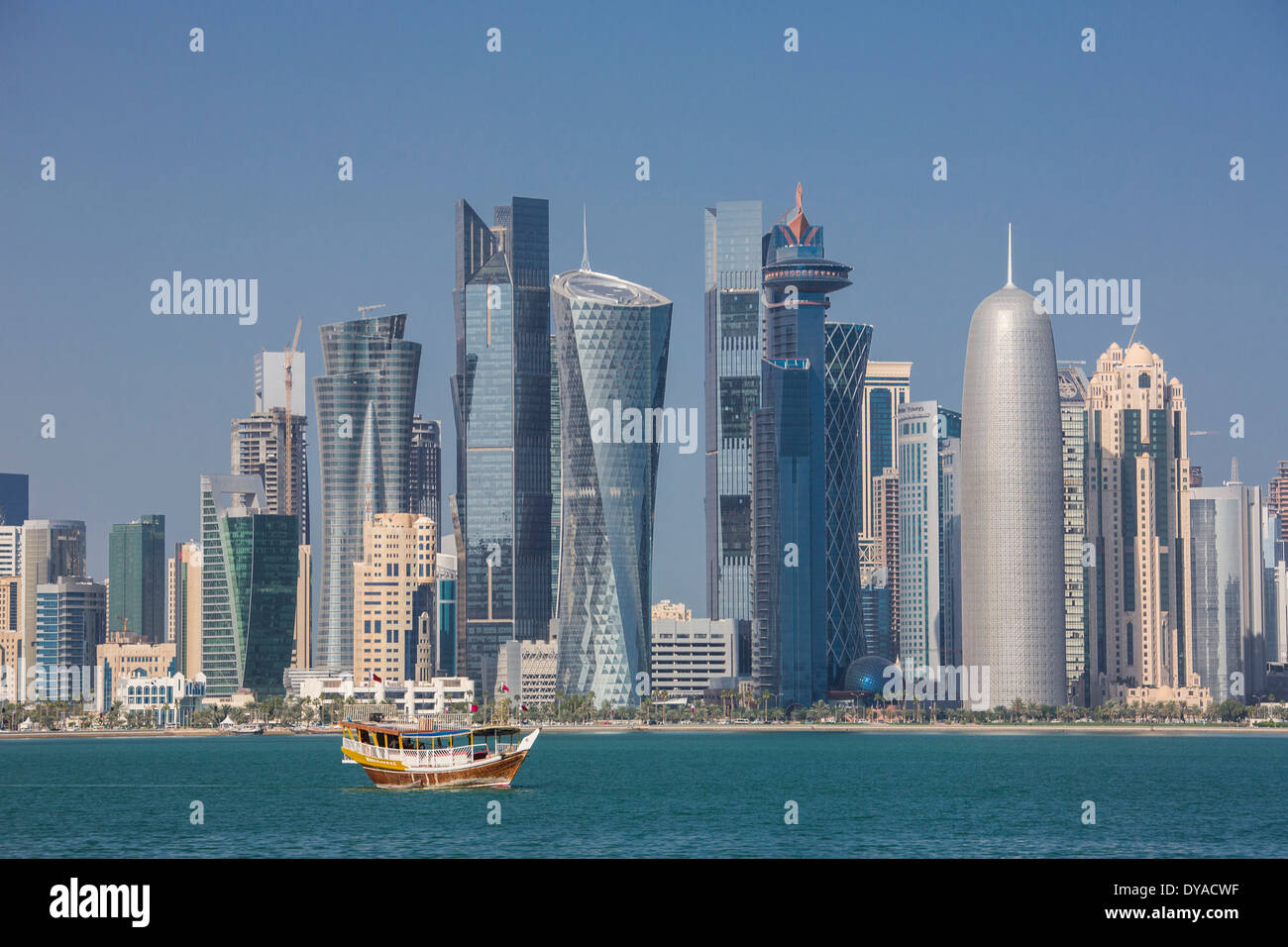 Al Bidda Burj Doha Qatar Middle East World Trade Center architecture ...