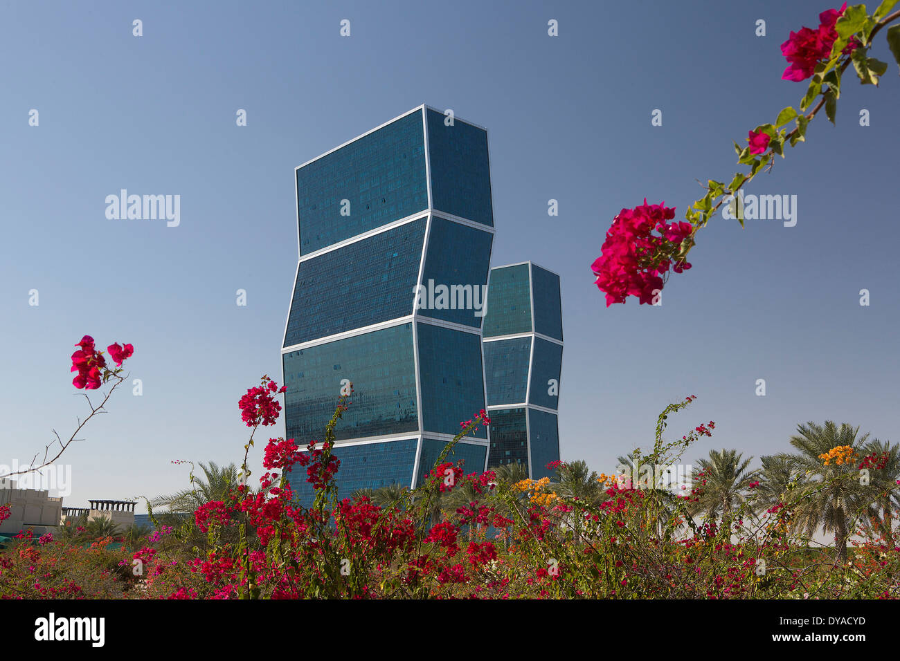Doha Qatar Middle East architecture city colourful flowers futuristic ...