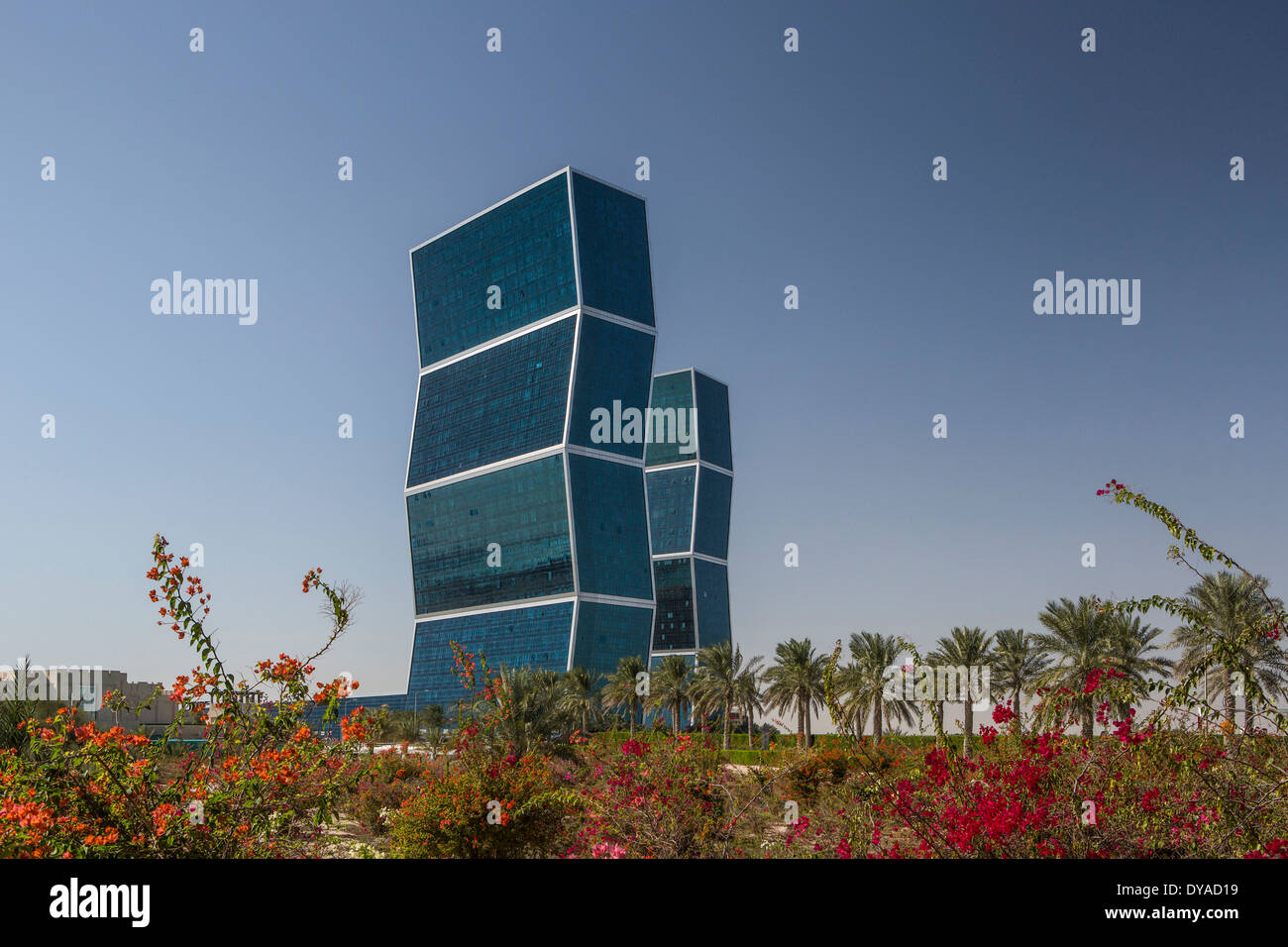 Doha Qatar Middle East architecture city colourful flowers futuristic ...