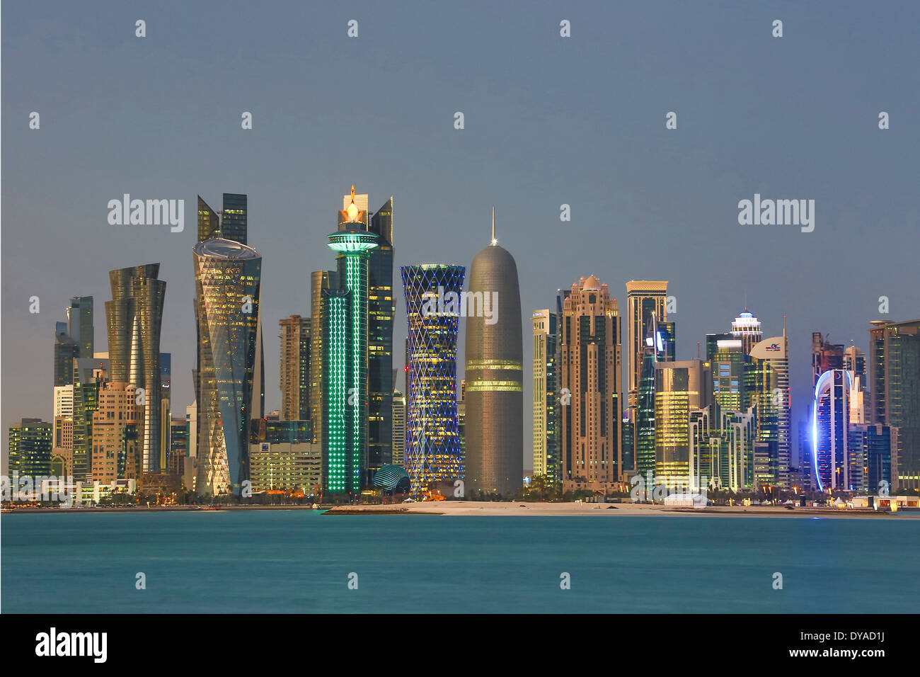 Al Bidda Burj Doha Qatar Middle East World Trade Center architecture ...