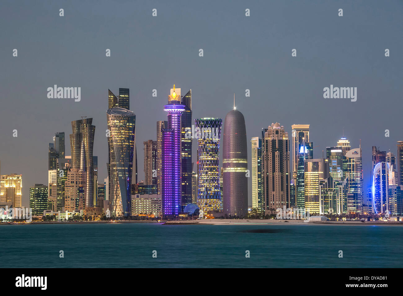 Al Bidda Burj Doha Qatar Middle East World Trade Center architecture ...