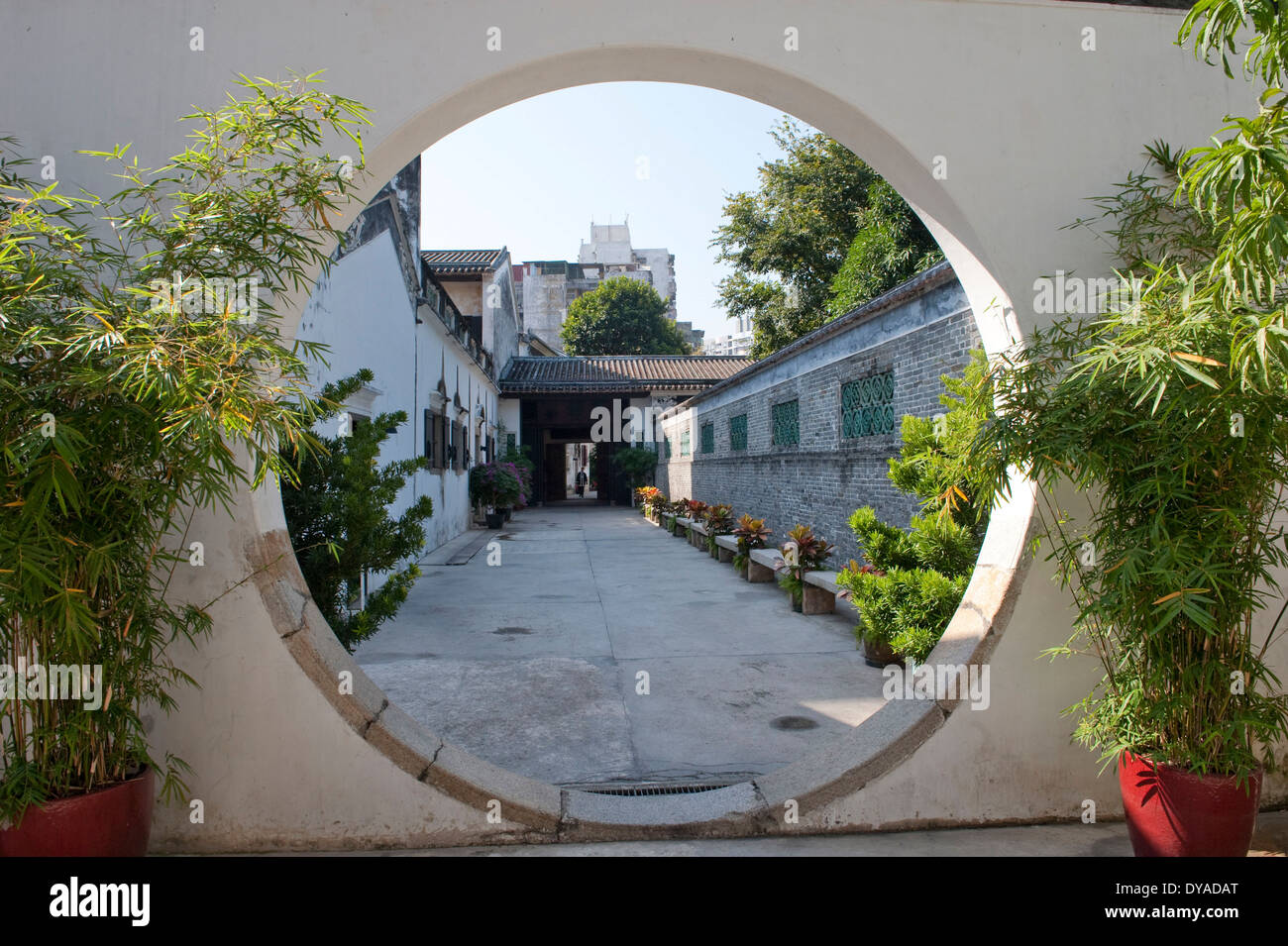 China, Asia, house of the mandarin, Macao, Macau, gate, archway Stock ...