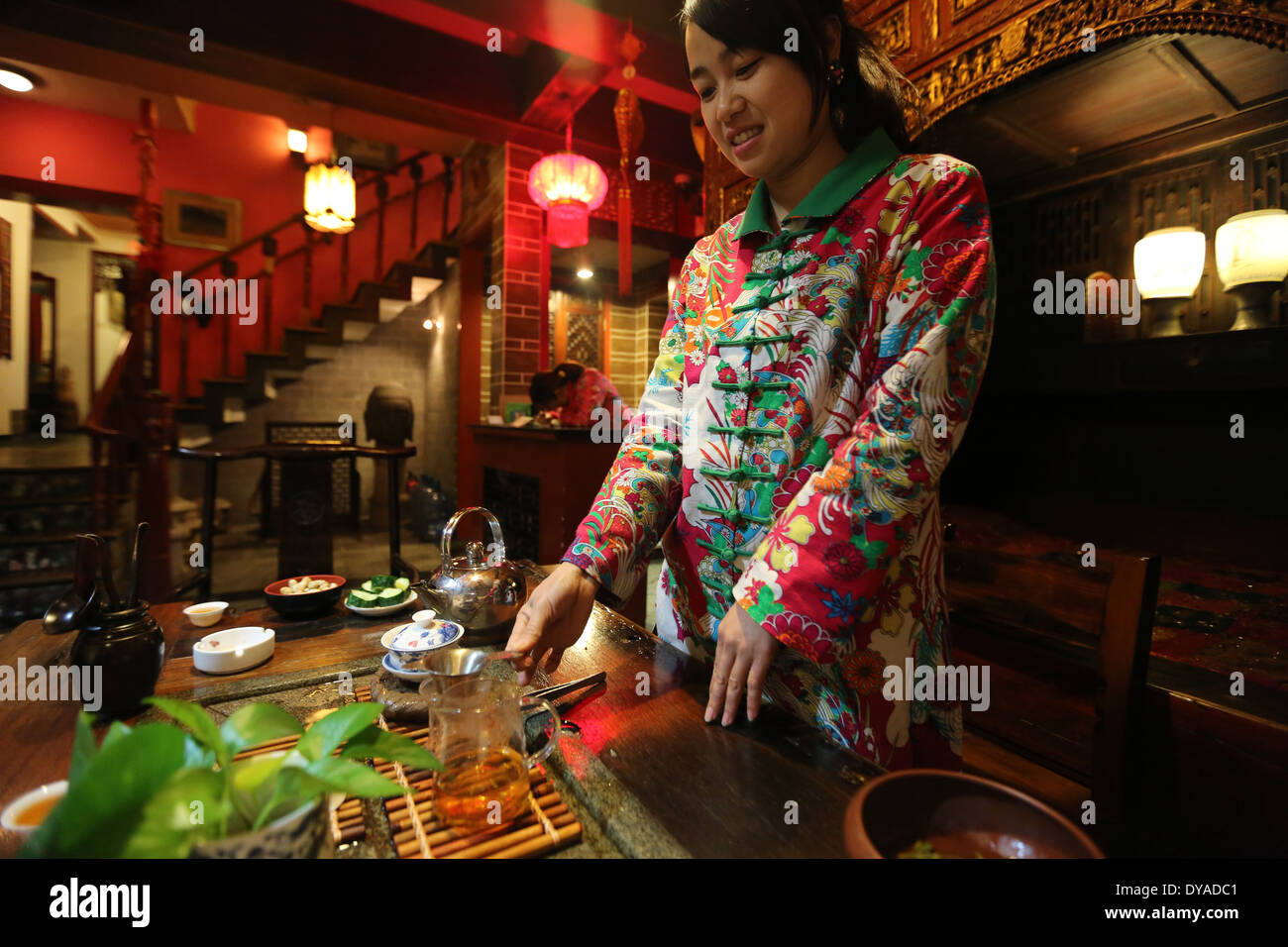 Tea shop in Chnagsha China Stock Photo - Alamy