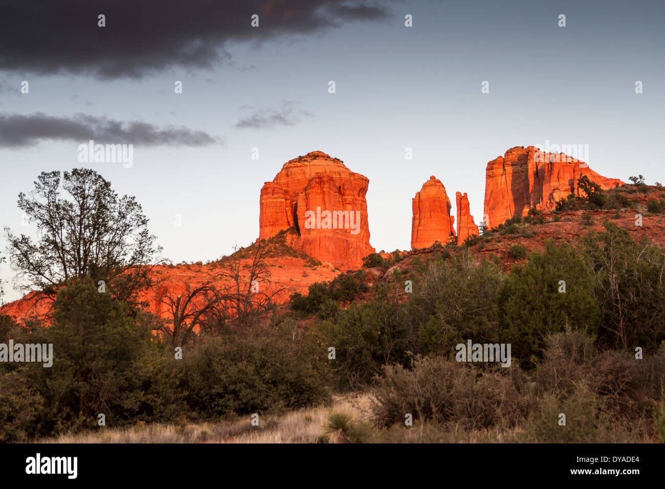 Cathedral rock sunset hi-res stock photography and images - Alamy