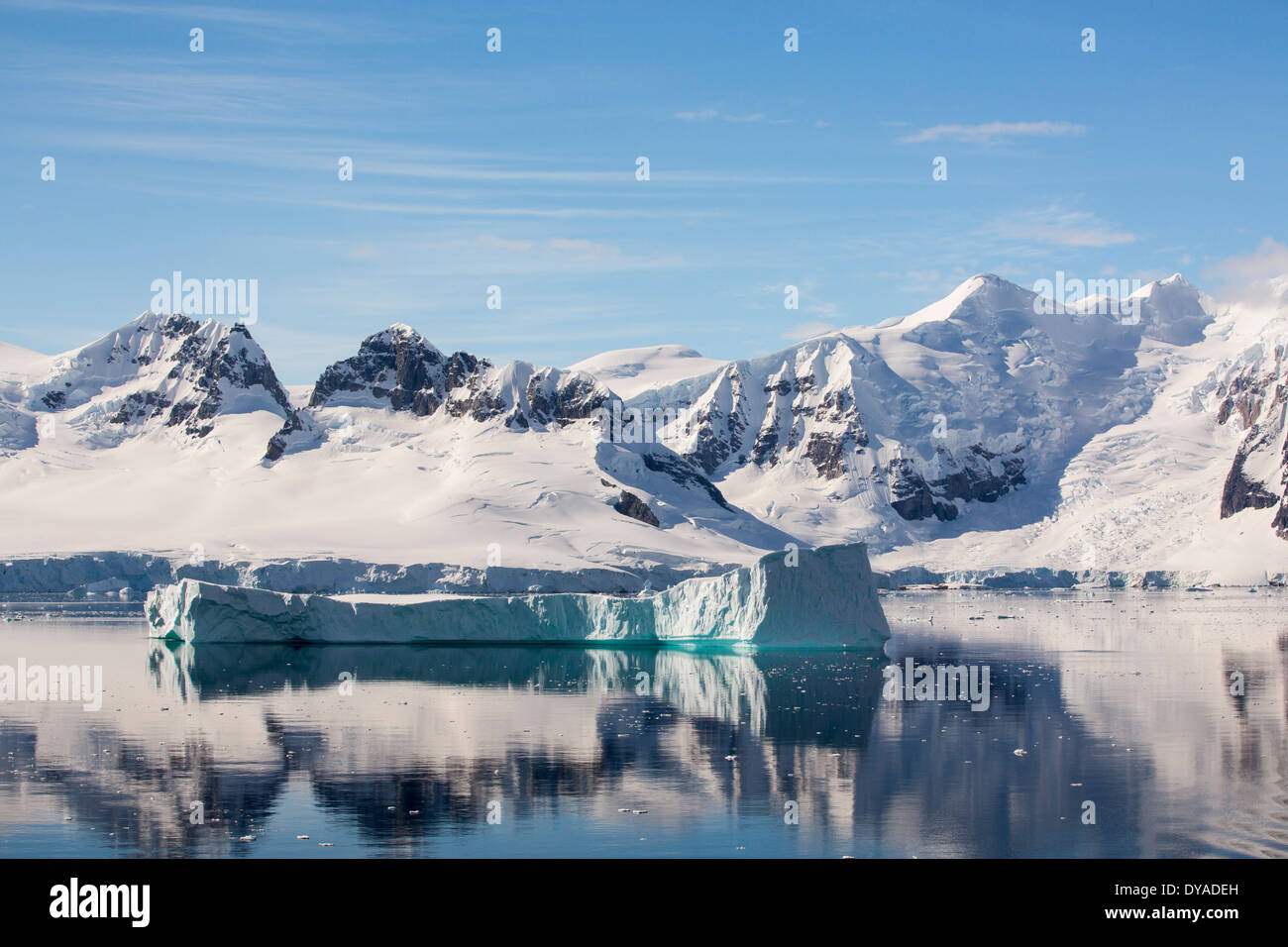 The Gerlache Strait separating the Palmer Archipelago from the ...