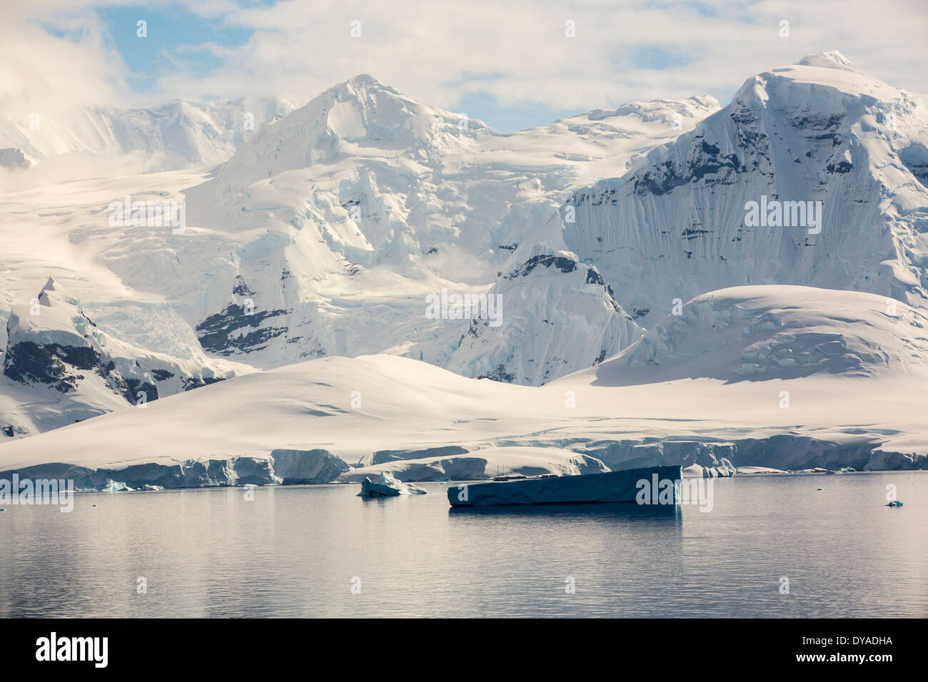 The Gerlache Strait separating the Palmer Archipelago from the ...