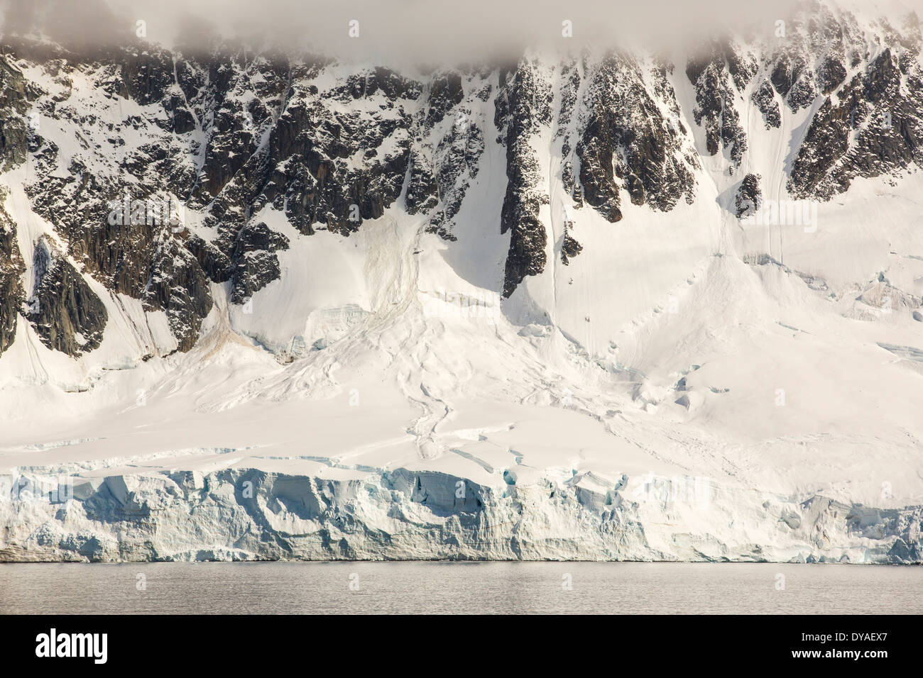 The Gerlache Strait separating the Palmer Archipelago from the ...