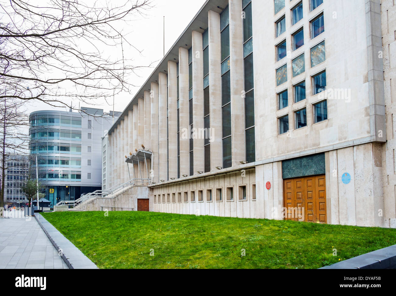 Manchester Crown Court, Crown Square, Manchester, England, UK Stock ...