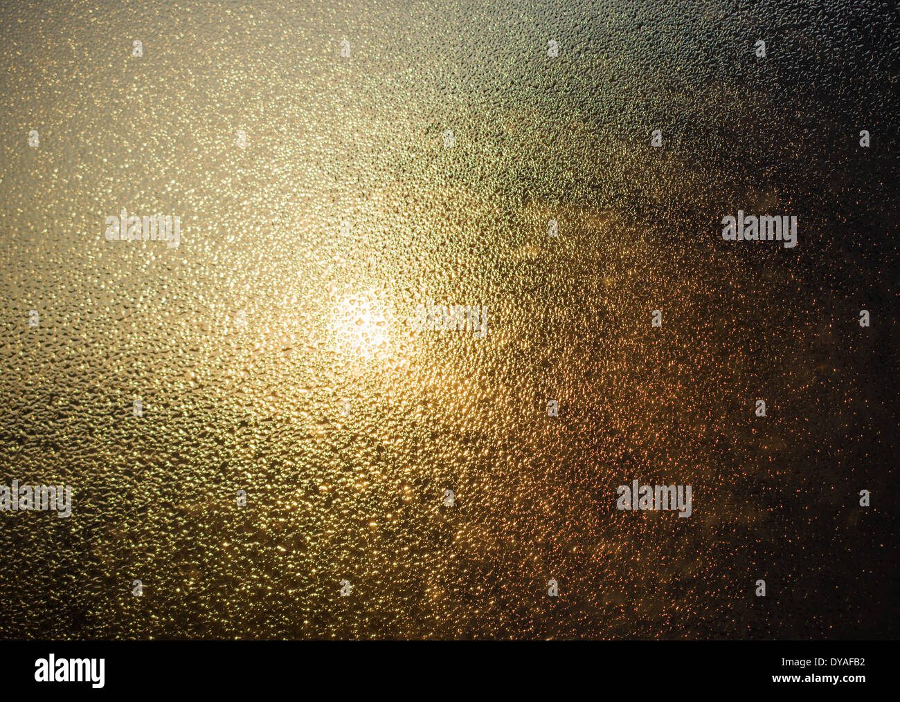 the sun shines through drops of water Stock Photo - Alamy