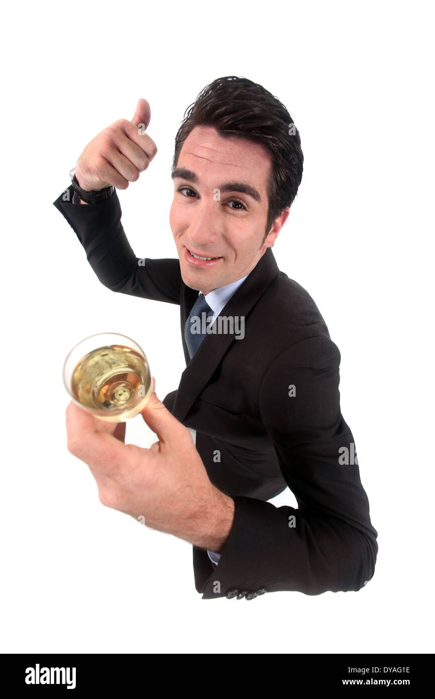 Thumbs up celebrating Cut Out Stock Images & Pictures - Alamy