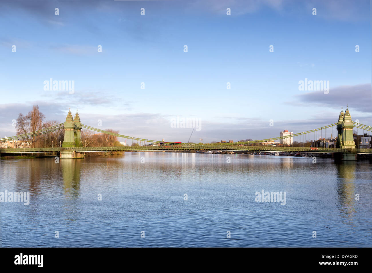 Hammersmith Bridge in London Stock Photo - Alamy