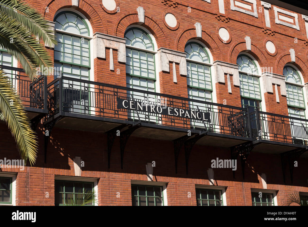 Centro Espanol Facade, Ybor City, FL Stock Photo - Alamy
