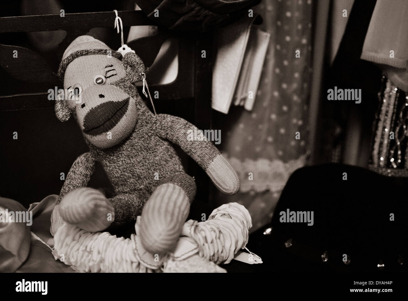 Vintage toy monkey hi-res stock photography and images - Alamy