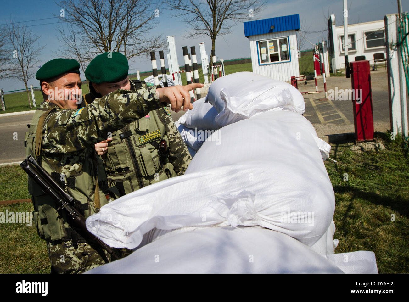 April 8, 2014 - Starokozache Border, Ukraine-Moldavia - Ukrainian ...