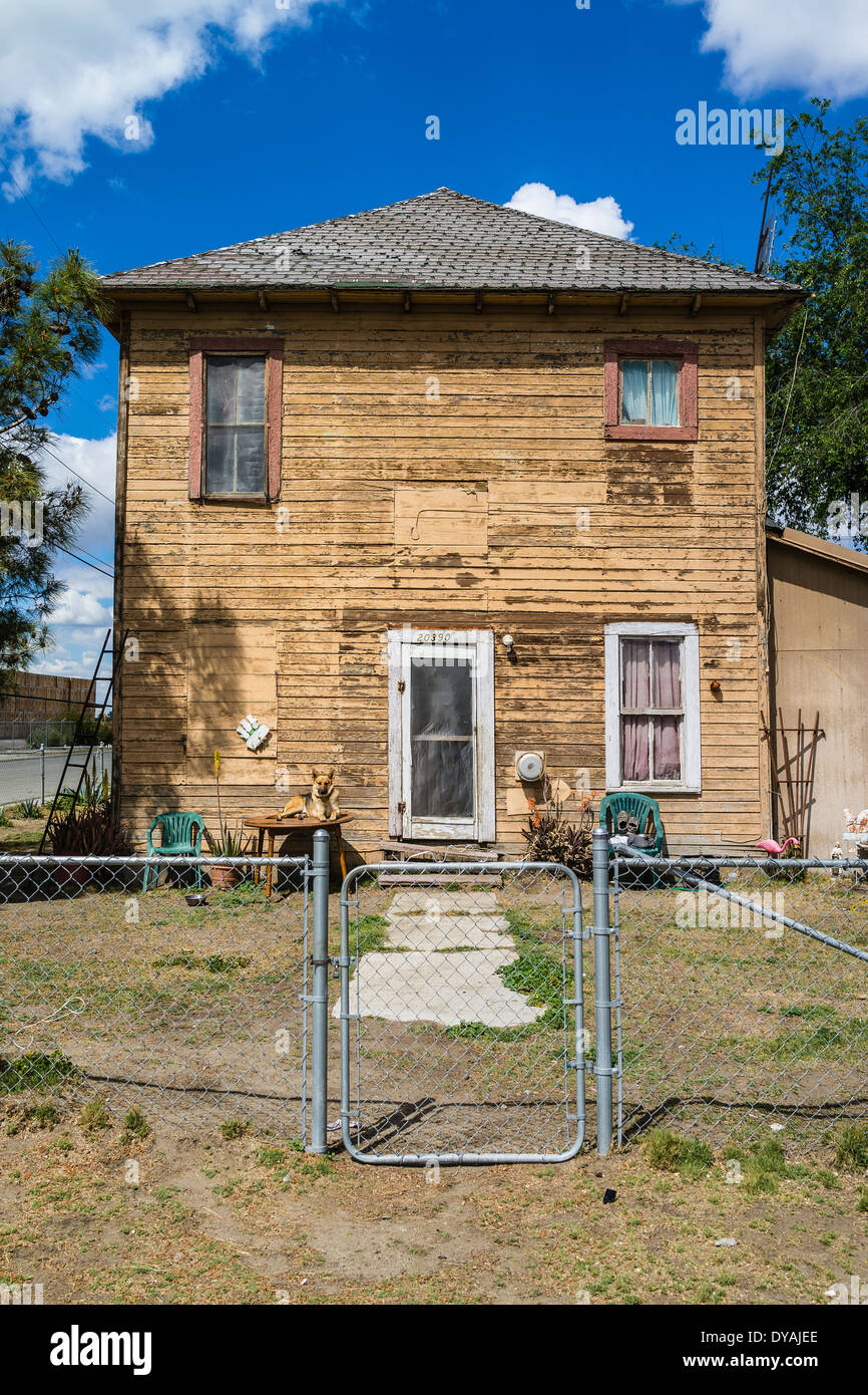 Old wooden two story house hi-res stock photography and images - Alamy