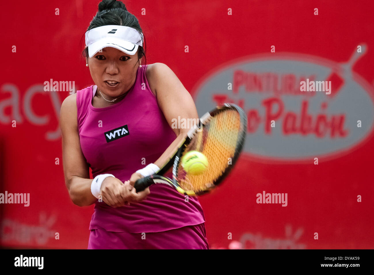 Bogota, Colombia. 11th Apr, 2014. Vania King of the United States ...