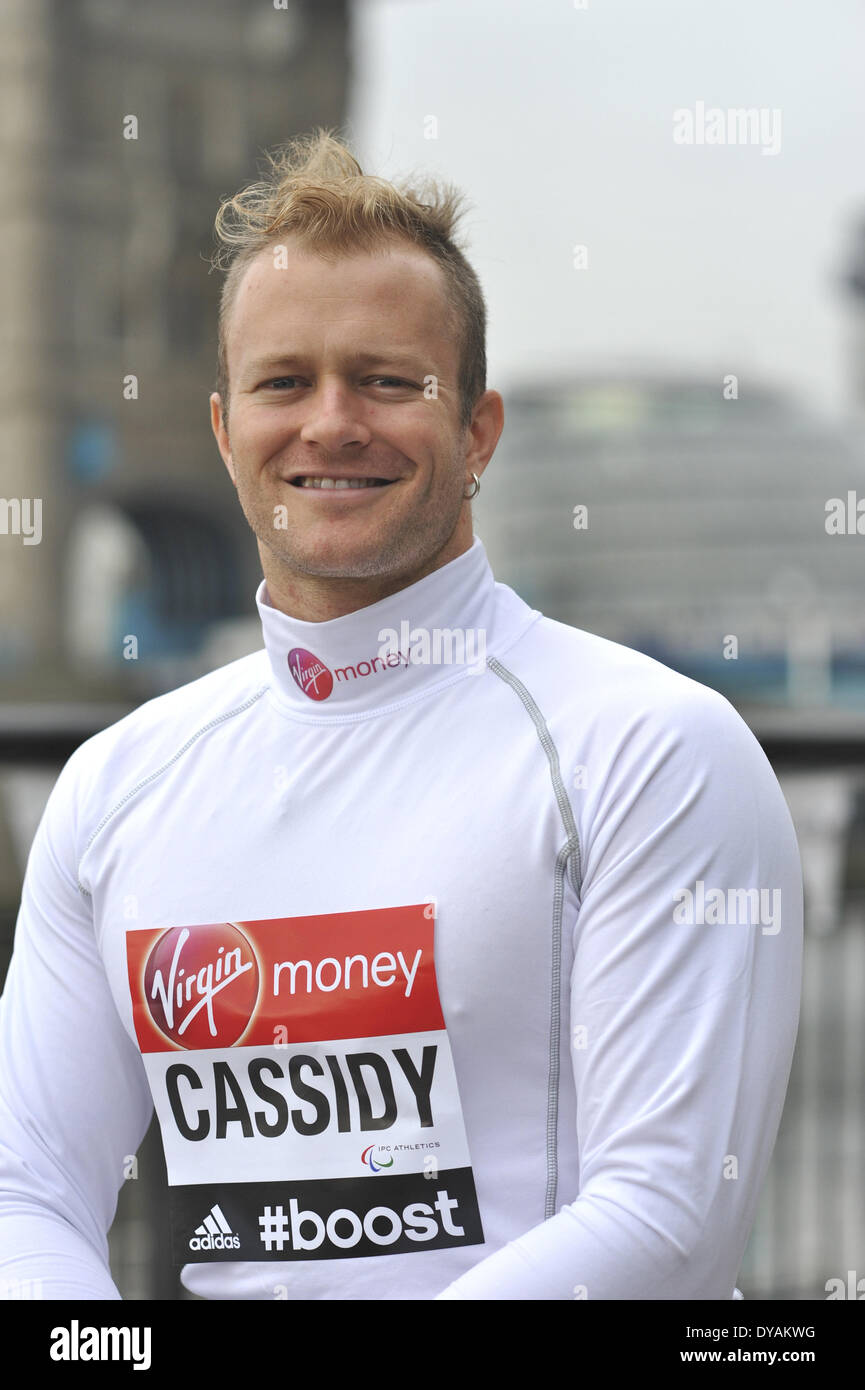 London, UK. 11th Apr, 2014. Josh Cassidy (CAN) at a photocall prior to ...