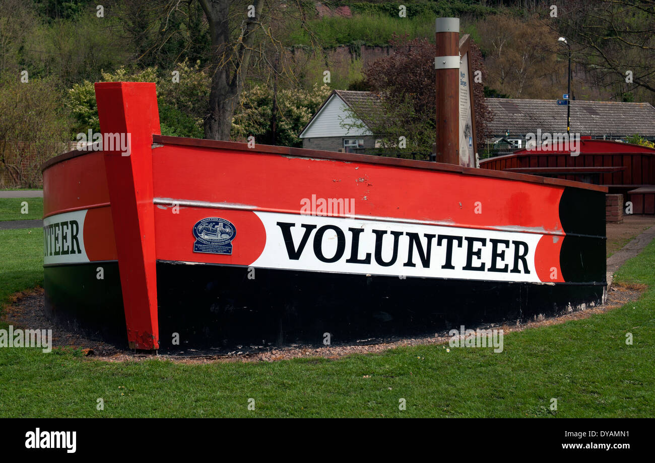 Wyche barge "Volunteer" in Vines Park, Droitwich Spa, Worcestershire ...