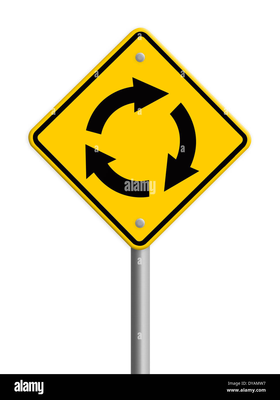 grunge traffic circle arrow sign Stock Photo - Alamy