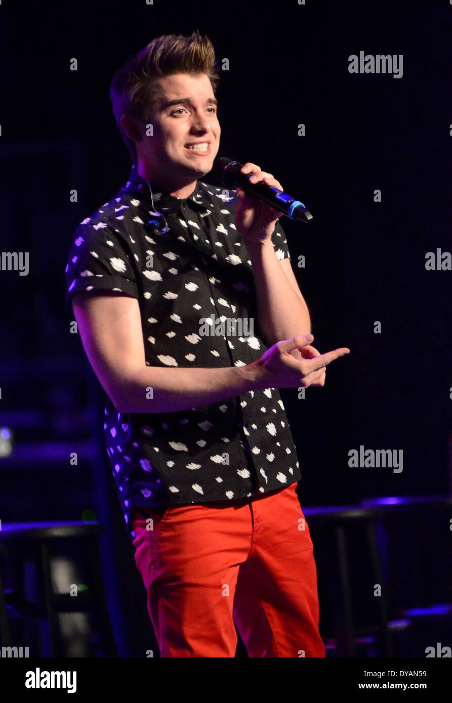 New York, NY, USA. 11th Apr, 2014. Midnight Red's Colton Rudloff inside ...