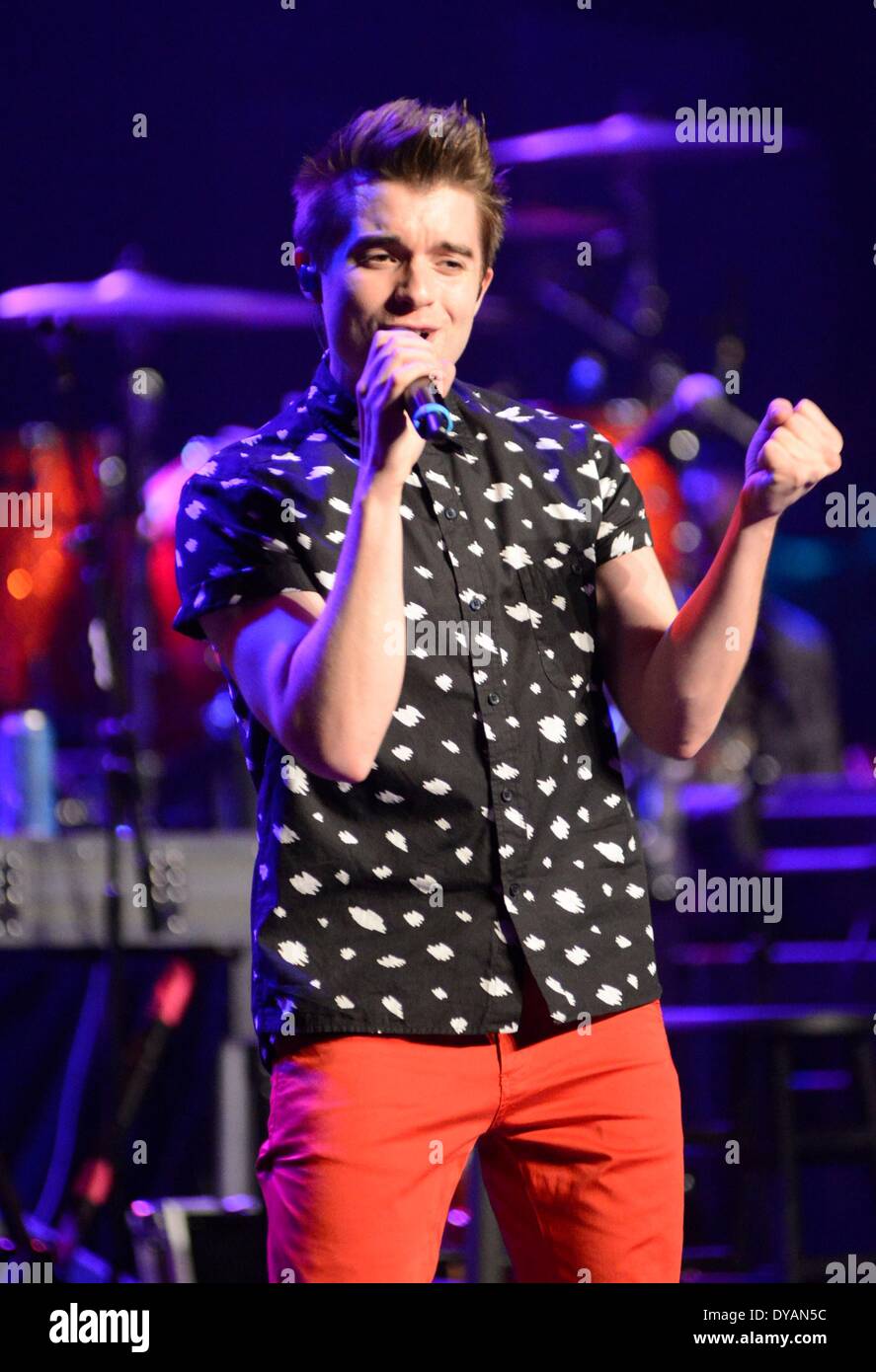 New York, NY, USA. 11th Apr, 2014. Midnight Red's Colton Rudloff inside ...