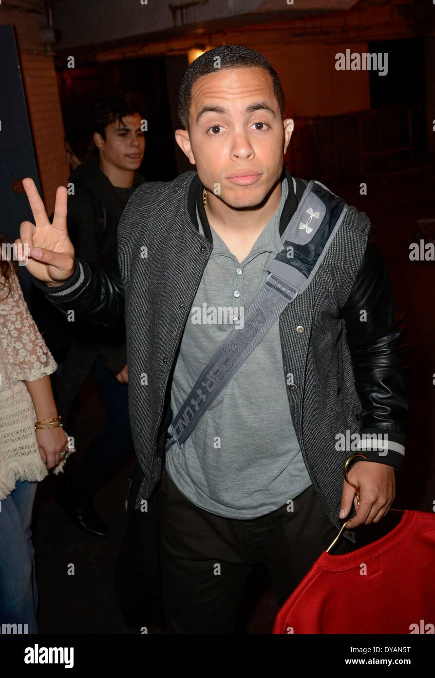 New York, NY, USA. 11th Apr, 2014. Midnight Red's Joey Diggs Jr. inside ...