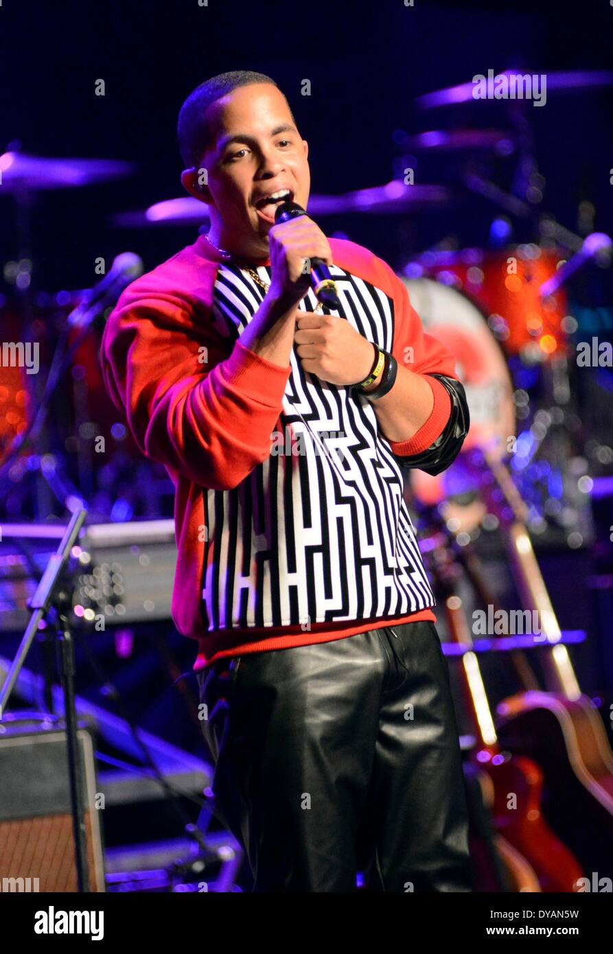New York, NY, USA. 11th Apr, 2014. Midnight Red's Joey Diggs Jr. inside ...