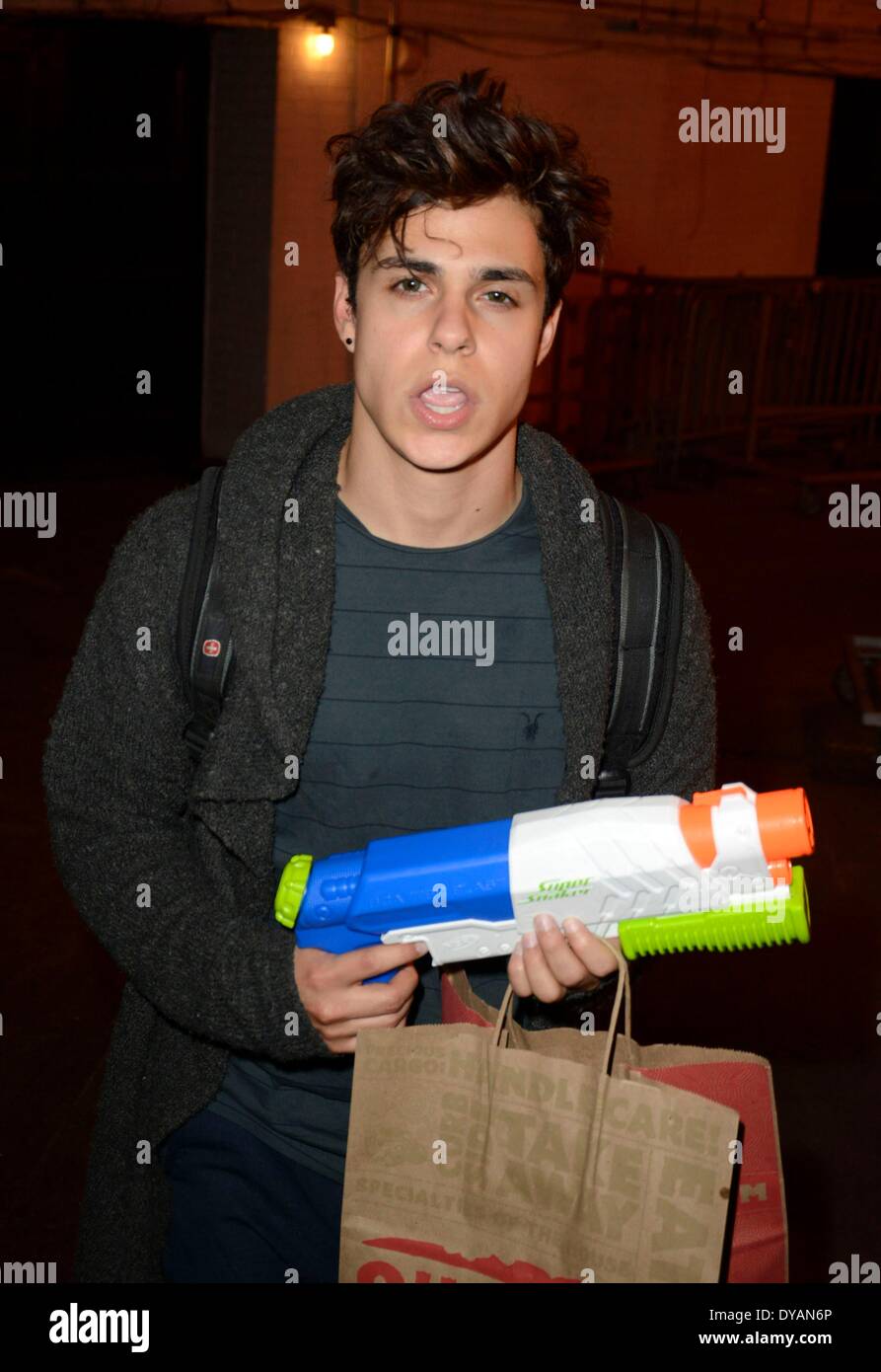 New York, NY, USA. 11th Apr, 2014. Midnight Red's Thomas Augusto inside ...