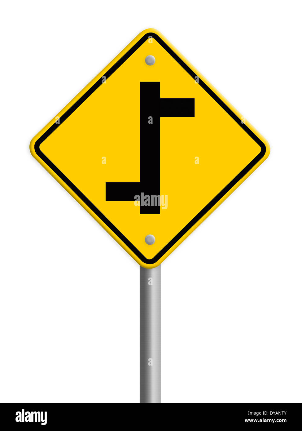 intersection sign, Part of a series Stock Photo - Alamy