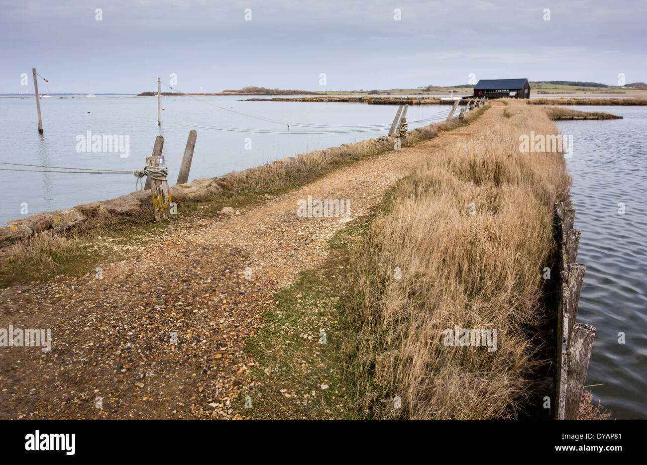 Old Salt Works at Newtown Quay, Isle of Wight, England, UK Stock Photo ...