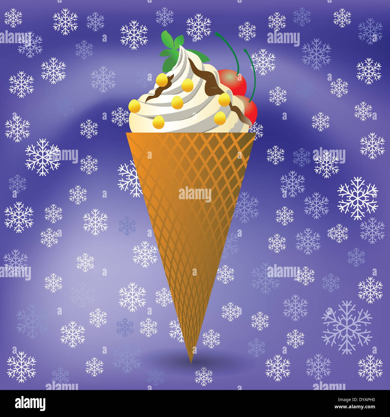 colorful illustration with ice cream for your design Stock Photo - Alamy