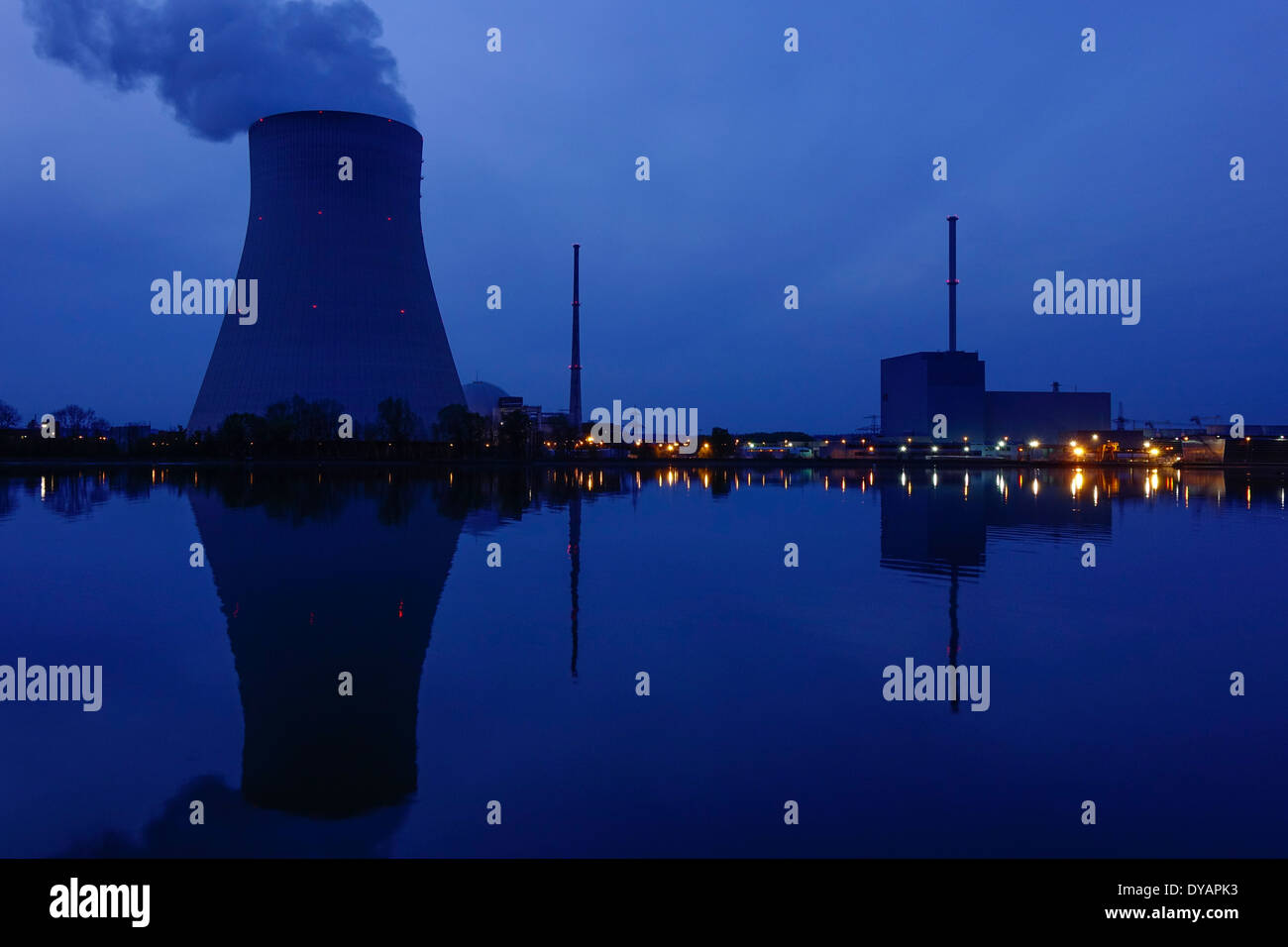 Nuclear power plant Ohu near Landsberg, Bavaria, Germany Stock Photo ...