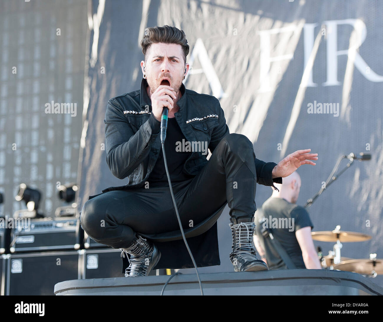 Apr 10, 2014 - Indio, California; USA - Singer DAVEY HAVOK of the band ...