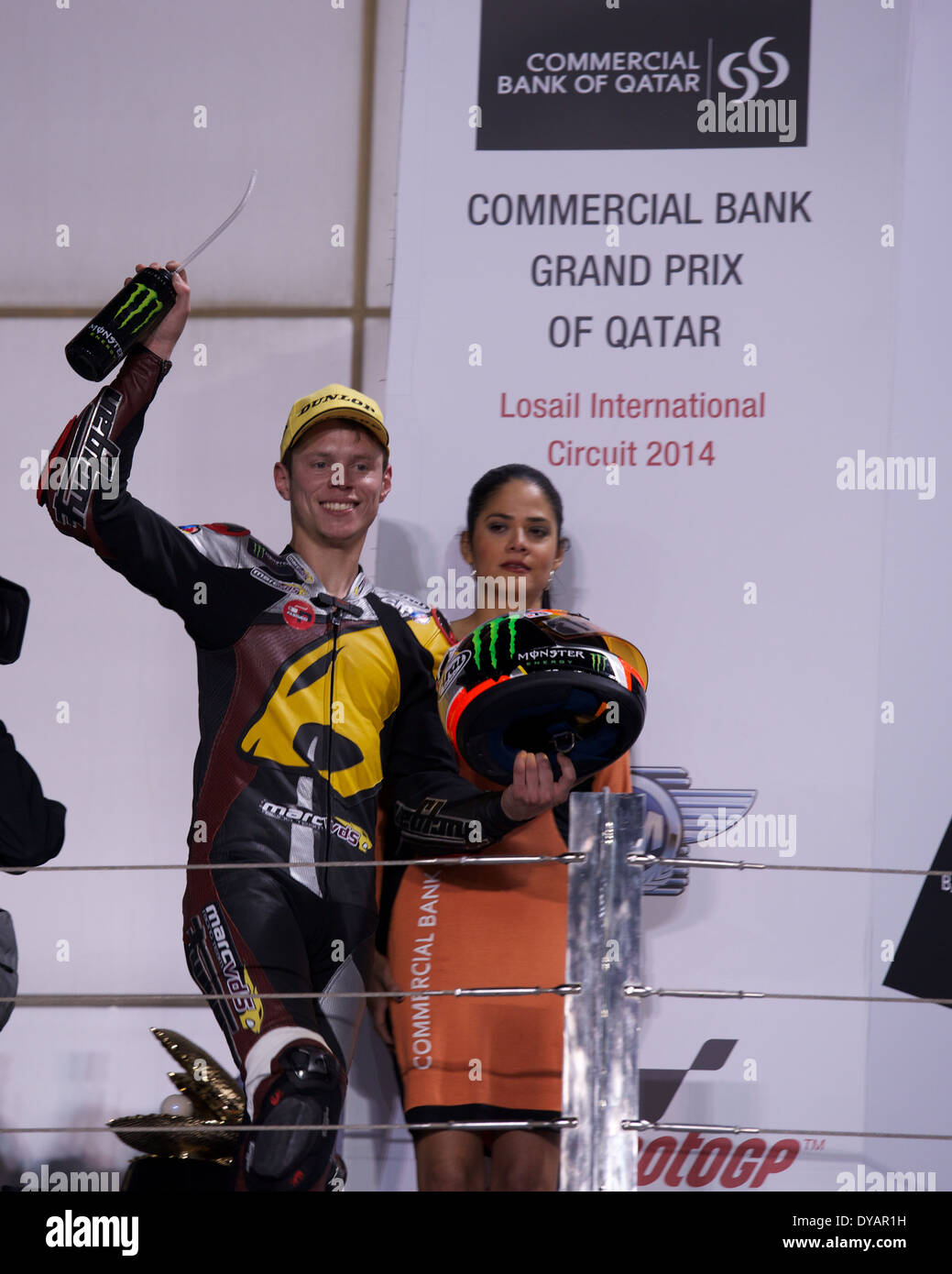 Losail Circuit, Doha, Qatar 23rd March 2014. Esteve Rabat takes to the ...