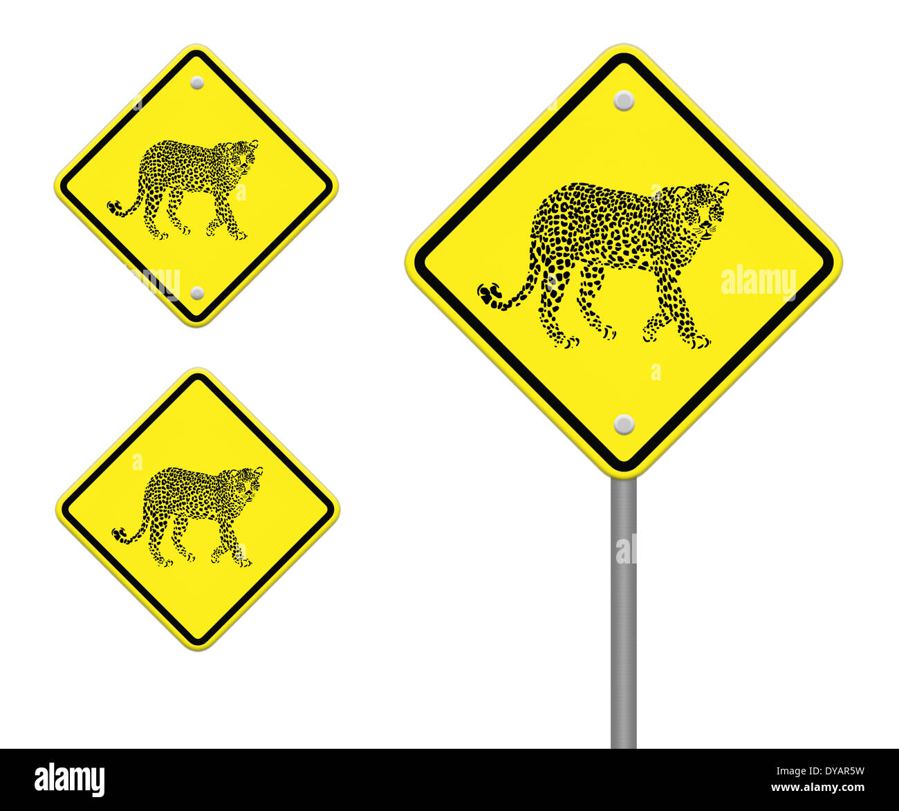 Tiger! warning sign hi-res stock photography and images - Alamy