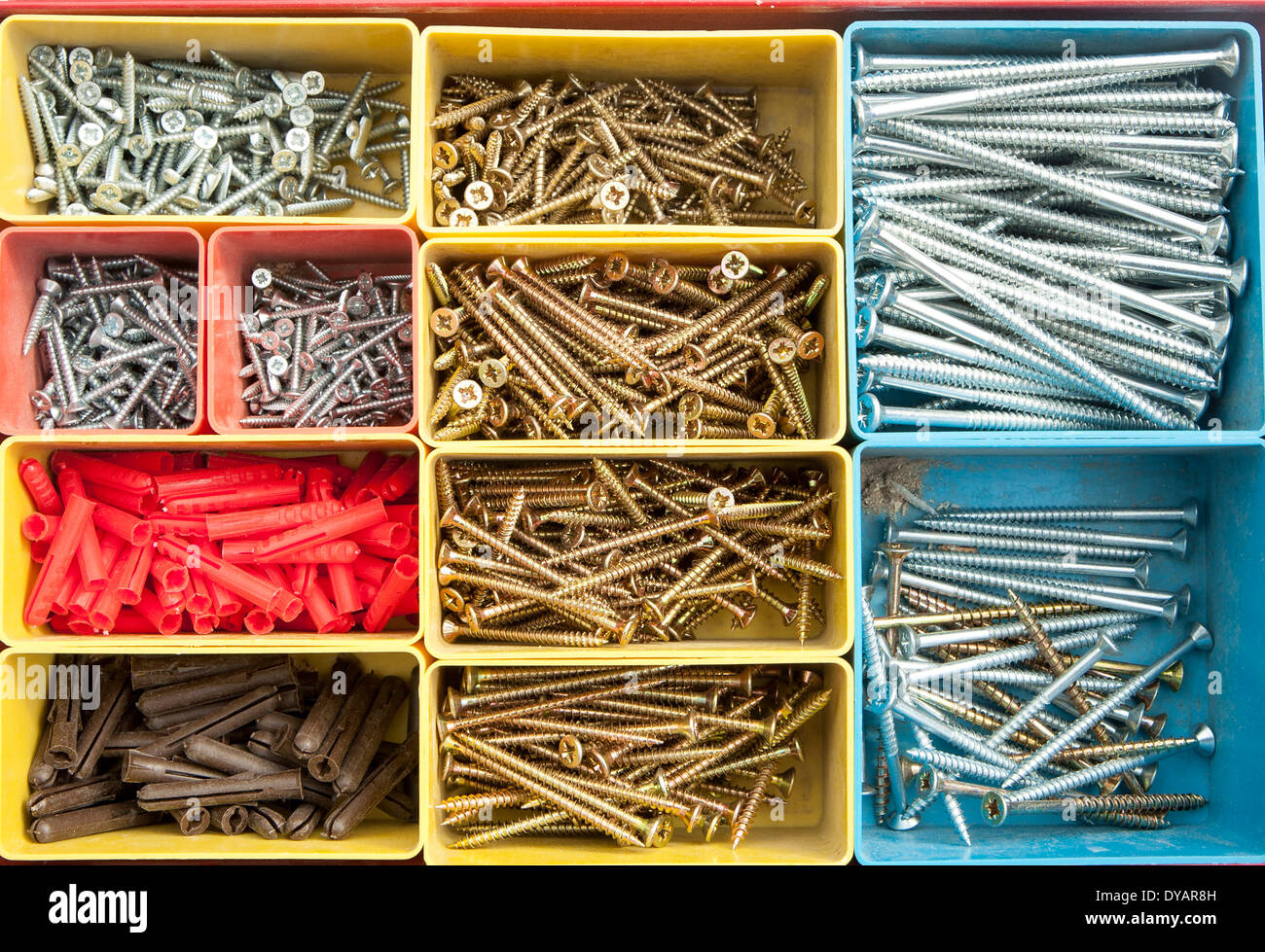 Plastic box with screws hi-res stock photography and images - Alamy