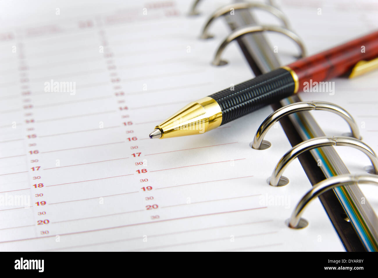 Planner schedule appointment writing hi-res stock photography and ...