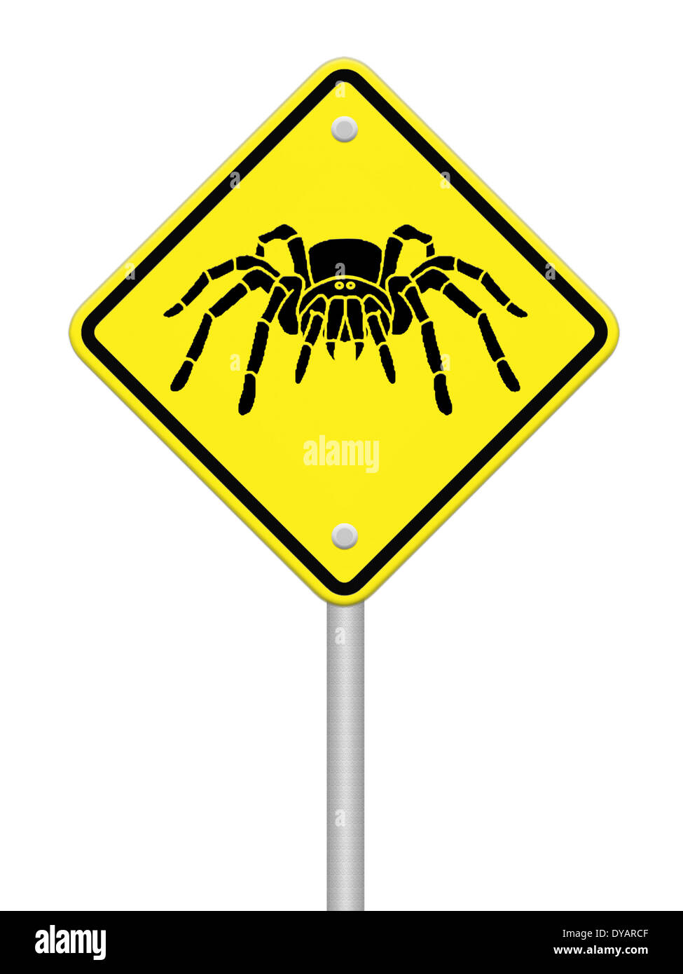 Spider tarantula caution sign hi-res stock photography and images - Alamy