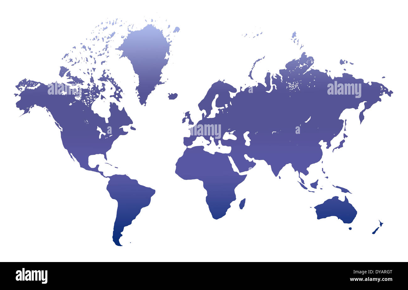 World Map Illustration Stock Photo - Alamy