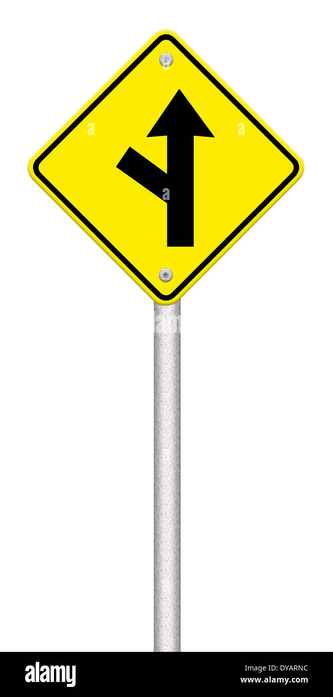 three intersection sign Stock Photo - Alamy