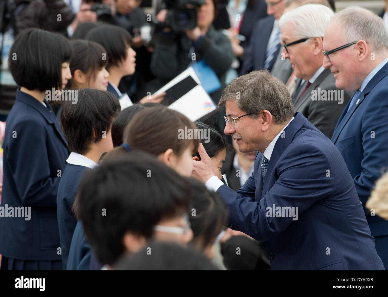 Hiroshima, Japan. 12th Apr, 2014. Turkish Foreign Minister Ahmed ...