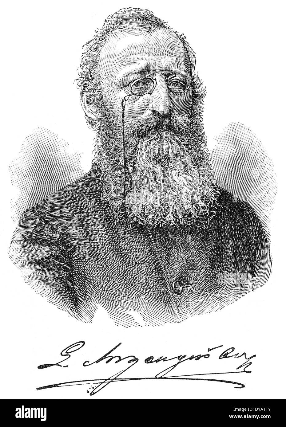 Louis Anzengruber, 1839 - 1889, an Austrian writer Stock Photo - Alamy