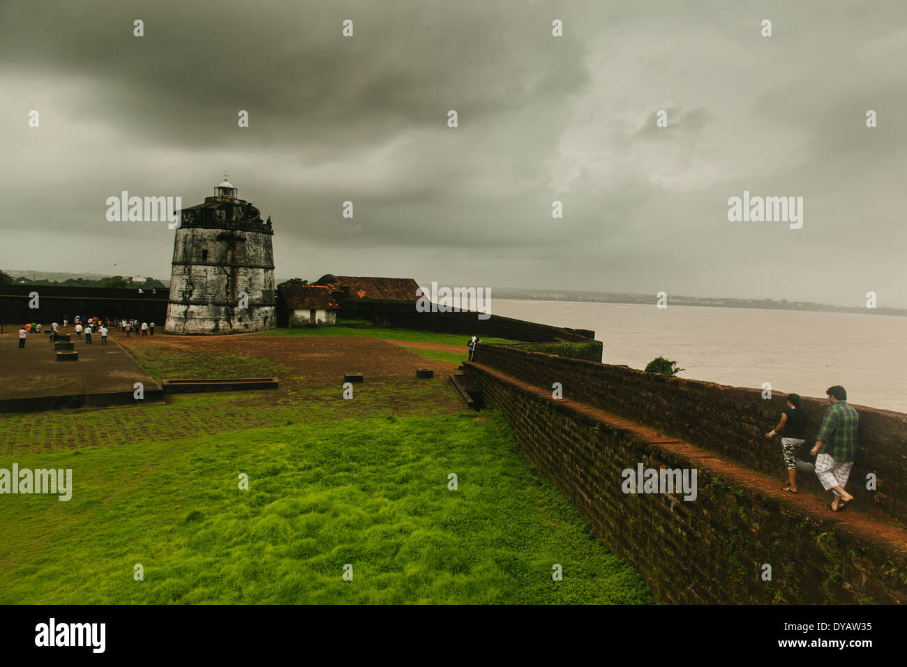 Locals playing outside the fort hi-res stock photography and images - Alamy