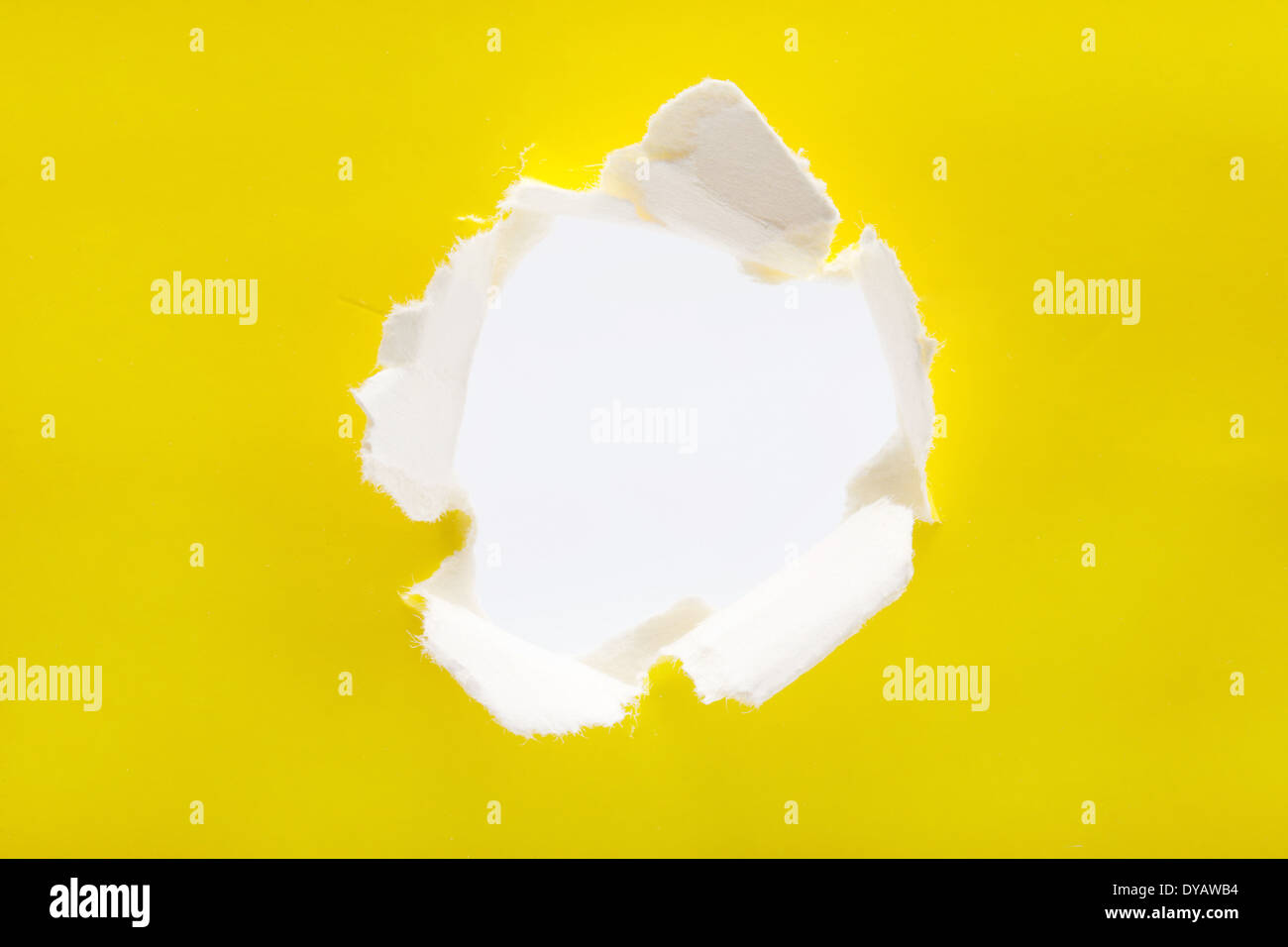 paper torn outside white paper Stock Photo - Alamy