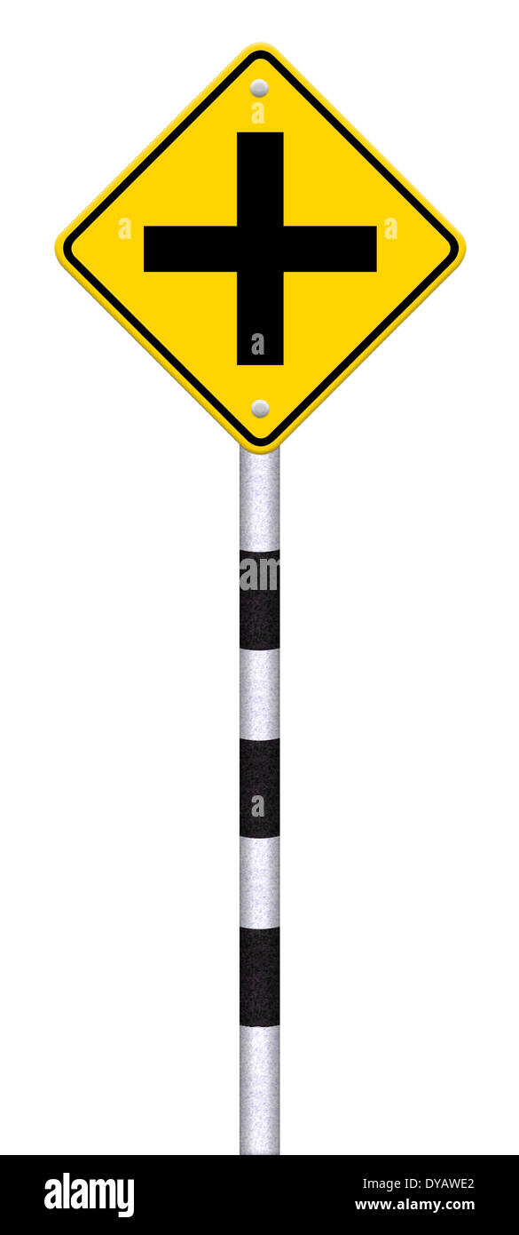 Road Sign Crossing Stock Photo - Alamy