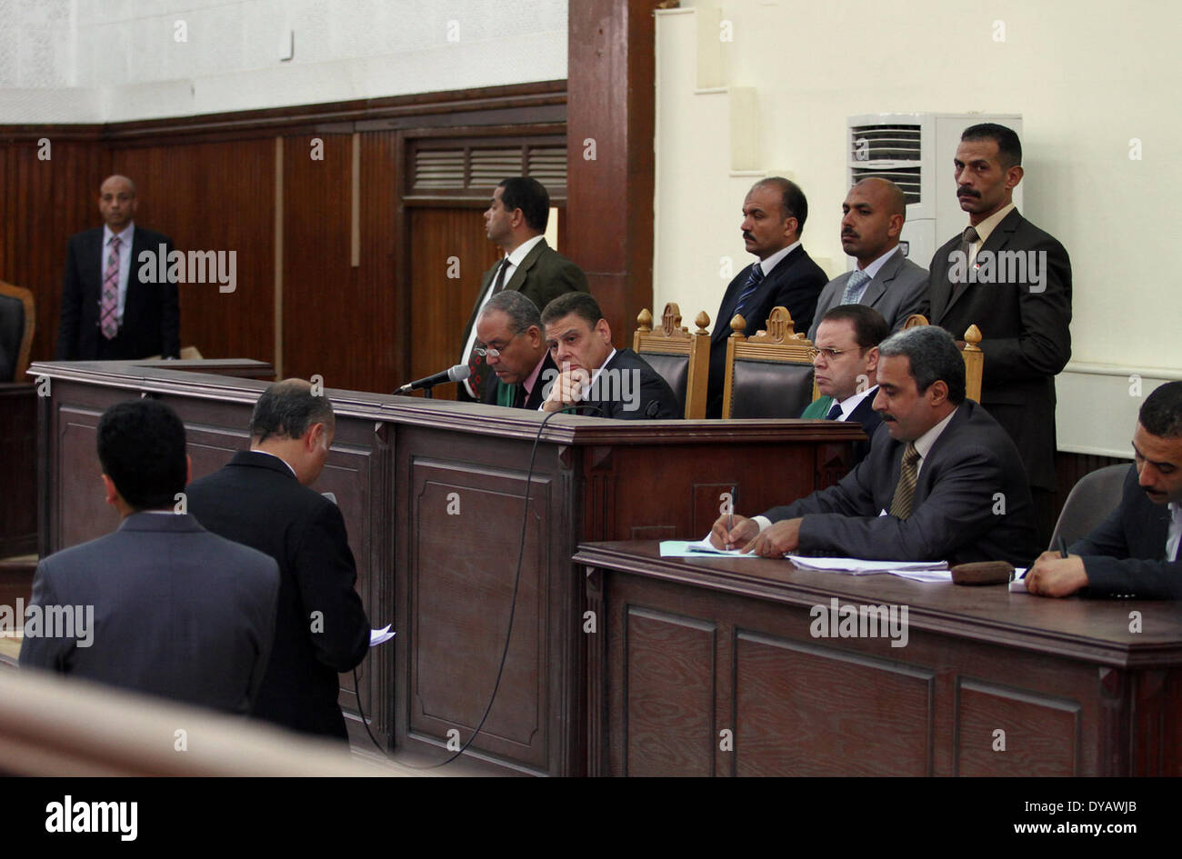 Cairo, Egypt. 1st June, 2012. Egyptian Judges attend the trial of Egypt ...